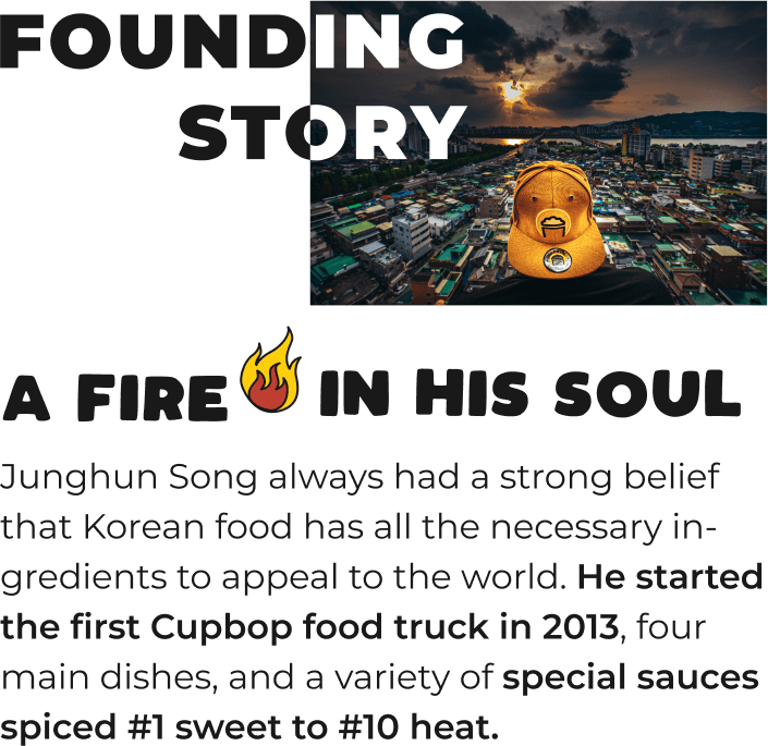 Founding Story A fire in his soul Junghun Song always had a strong ...